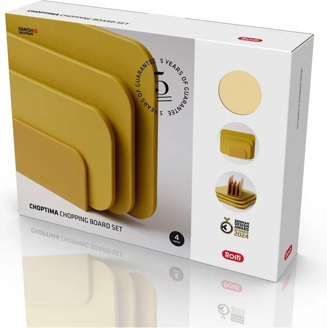 Plastová prkénka v sadě 3 ks se stojánkem 35,5 x 26,5 cm Choptima – Rosti