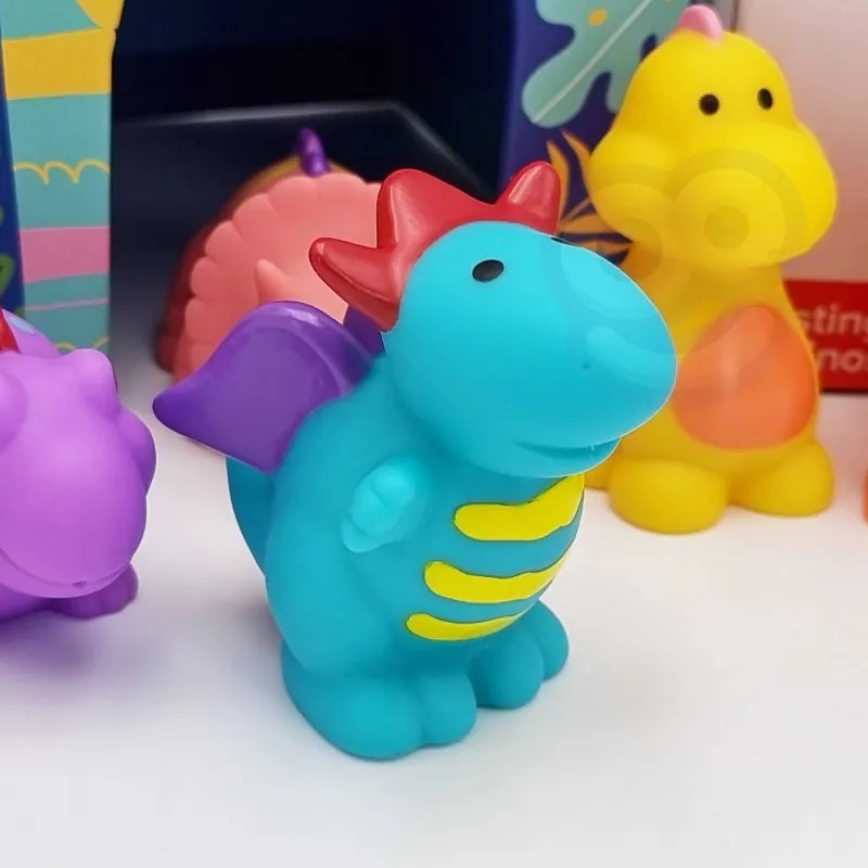 Tooky Toy Dřevěná vzdělávací pyramida z kostek pro děti dinosauři