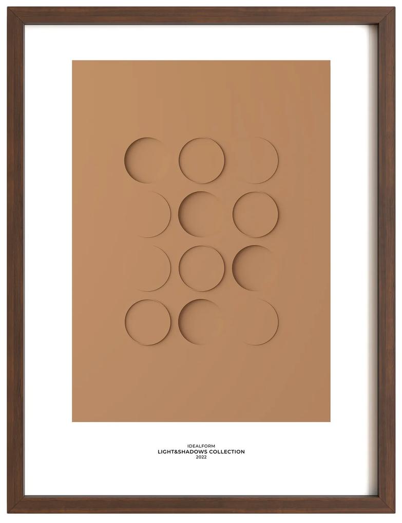 Idealform Poster no. 4 Shadow forms Barva: Terracotta, Velikost: 500x700 mm
