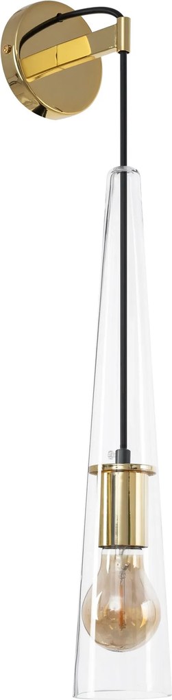 Toolight - Nástěnné svítidlo E27 60W APP896-1W, zlatá, OSW-06890