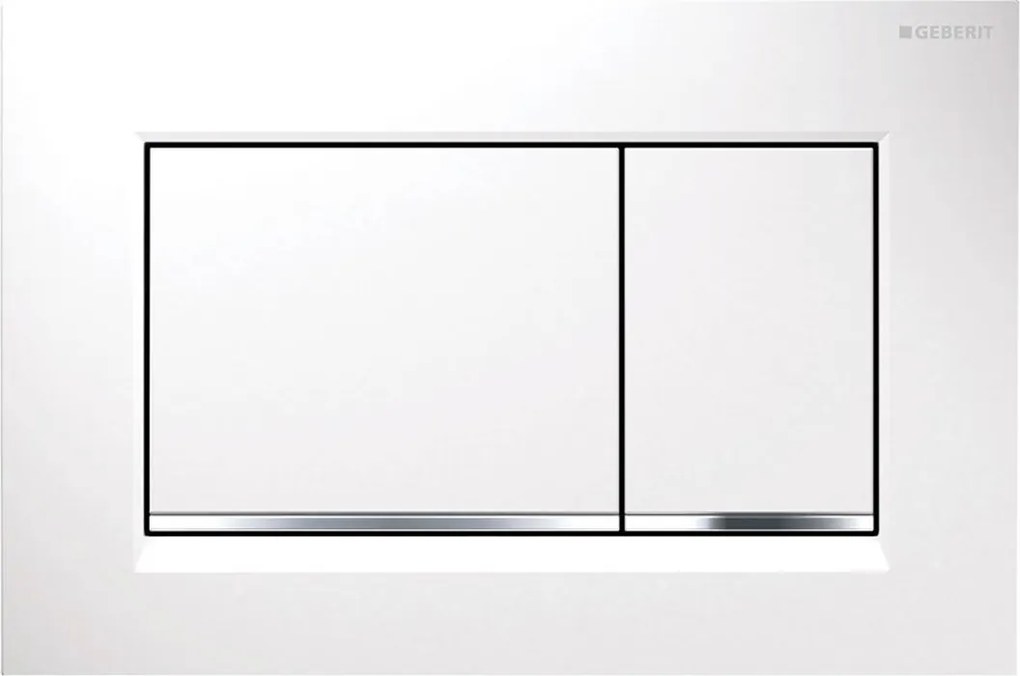 Geberit Sigma30 - Ovládací tlačítko Sigma30, bílá/chrom 115.883.KJ.1