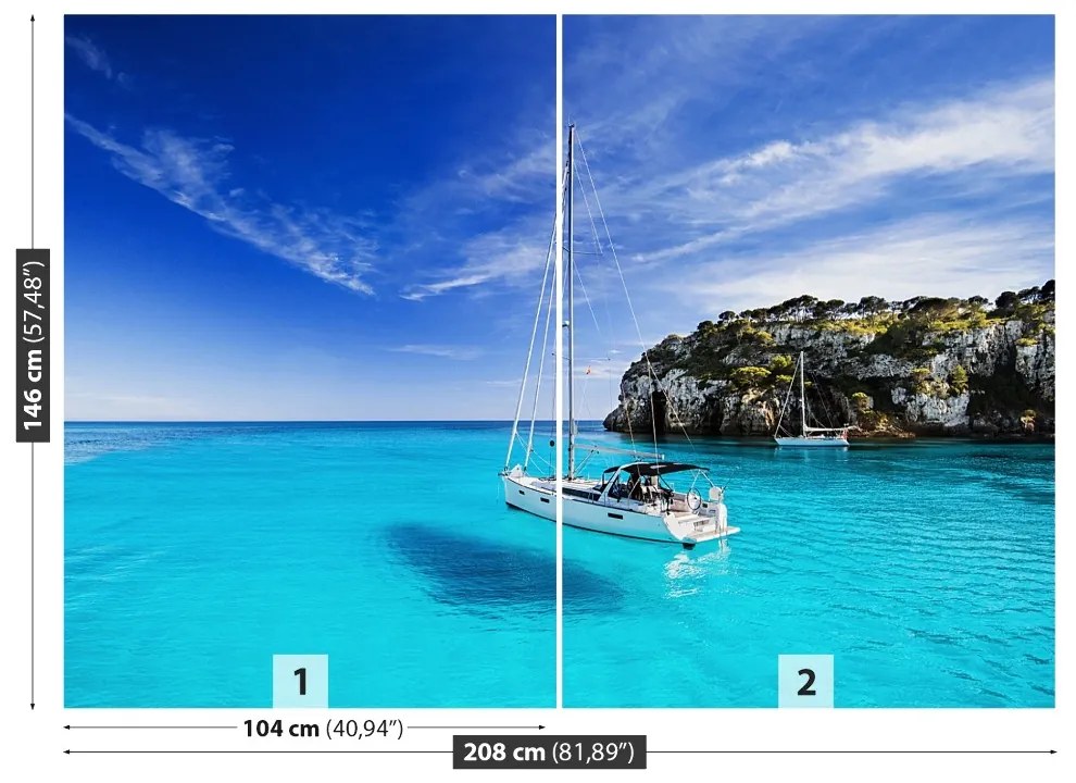 Fototapeta Plachetnice Menorca 104x70