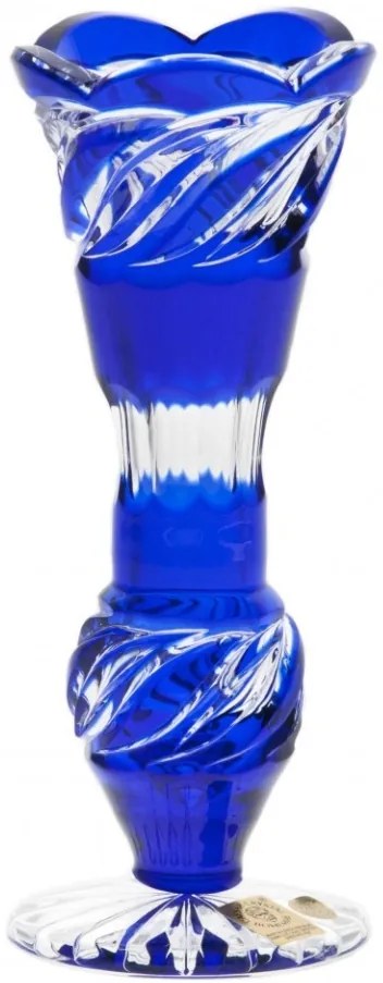 Váza  Twist, barva modrá, výška 180 mm
