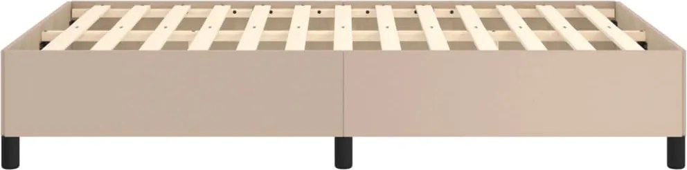Rám postele bez matrace cappuccino 120x190 cm umělá kůže 3269650