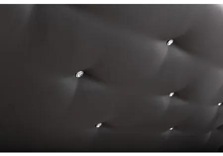 Čalouněná postel AGNES černá rozměr 160x200 cm