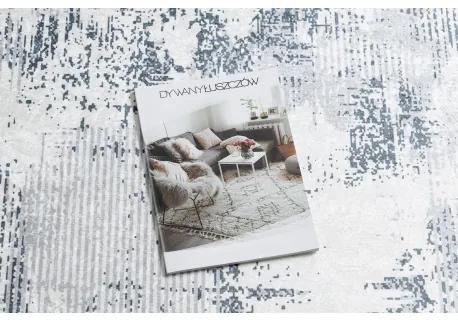 Dywany Luszczow Kusový koberec ANDRE pratelný 1189 Mramor, řecký protiskluz, černý / bílá Rozměr koberce: 120 x 170 cm