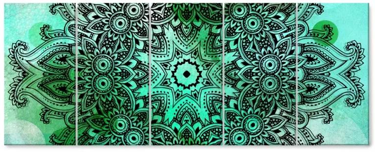 Malvis ® Vícedílný obraz - Mandala na akvarelu II. Velikost: 150x60 cm