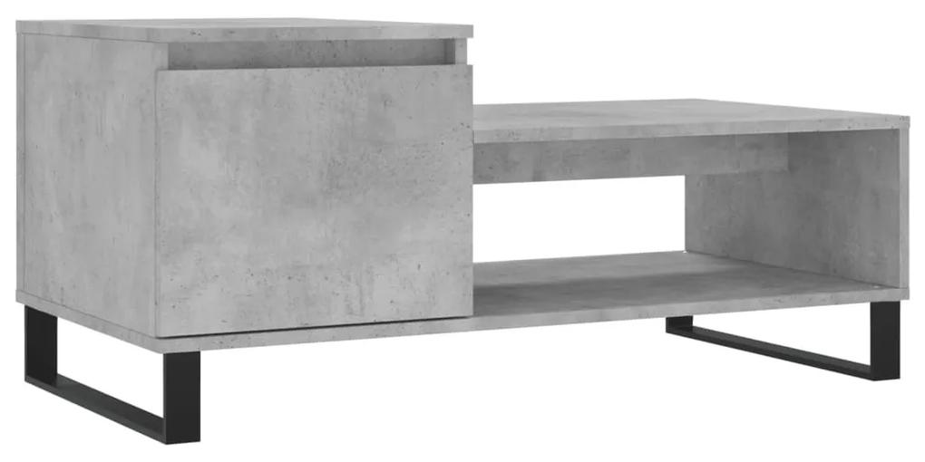 Konferenční stolek betonově šedý 100x50x45 cm kompozitní dřevo - Default Title