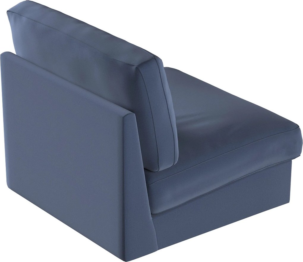 Potah na neskládací křeslo IKEA Kivik barva tmavě modrá látka sametová