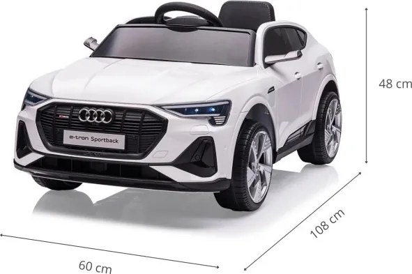Elektrické autíčko Audi E-Tron Sportback bílé