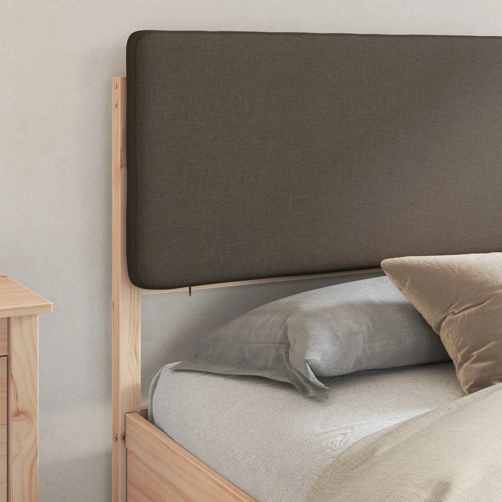 Rám postele s čalouněným čelem s čelo Taupe 180 x 200 cm 3398147