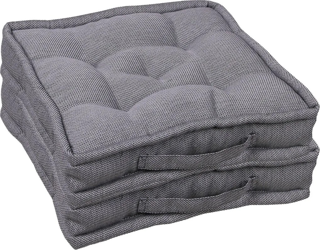 Go-De Textil Zahradní podložka / polštář, vodoodpudivá, nenáročná na údržbu. (polštářek, 2 kusy, šedá)