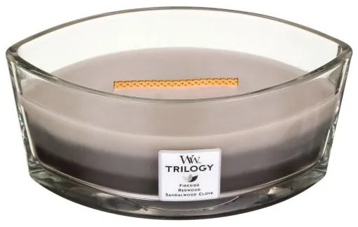 WoodWick Svíčka loď Trilogy Warm Woods, 453 g