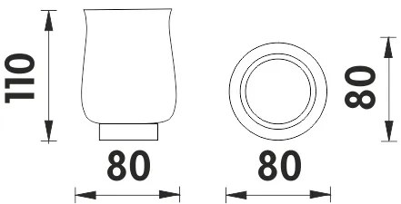 Nimco Pohárek na kartáčky