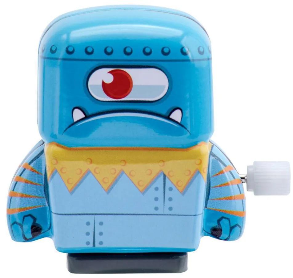 Schylling Natahovací mini roboti Naštvaný modrý