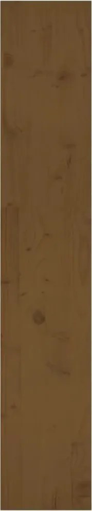 vidaXL Knihovna / dělicí stěna 80x30x167,4 cm masivní borovice [808201] Barva: Černá