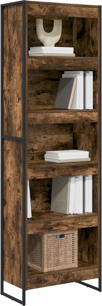 Knihovna 60 x 30 x 189,5 cm Kompozitní dřevo Kouřový dub 3403000