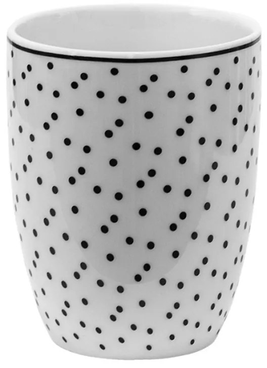 Porcelánový hrnek s černými puntíky Black Dot – 350 ml