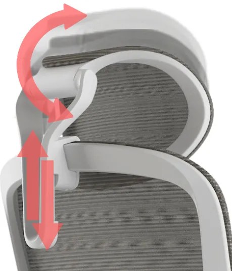 MERCURY Ergonomická kancelářská židle UNO - šedá síťovina / modrá látka