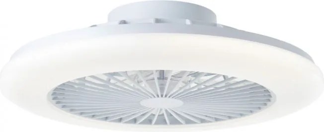 Brilliant G60020/05 Stmívatelné LED svítidlo SALERNO BÍLÉ & reverzní VENTILÁTOR + funkce LED