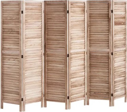 Přenosná dřevěná dělicí příčka 6 Panel pro oddělení místností