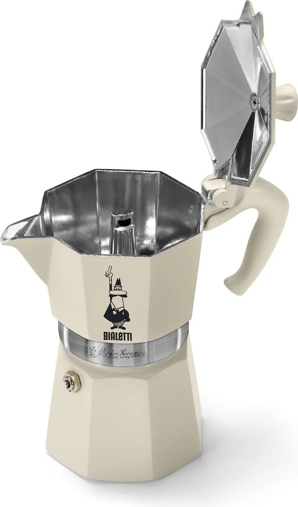 Bialetti Moka Express, 190 ml, krémová