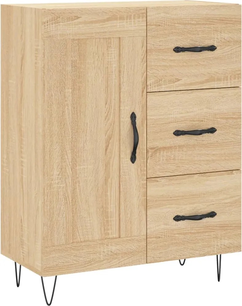 Skříň highboard dub sonoma 69,5 x 34 x 180 cm kompozitní dřevo 3198108