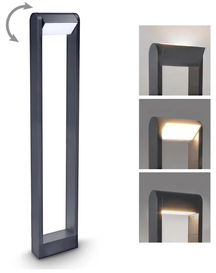 Brilagi - LED Venkovní lampa CROTONE LED/7W/230V antracit IP54 80 cm