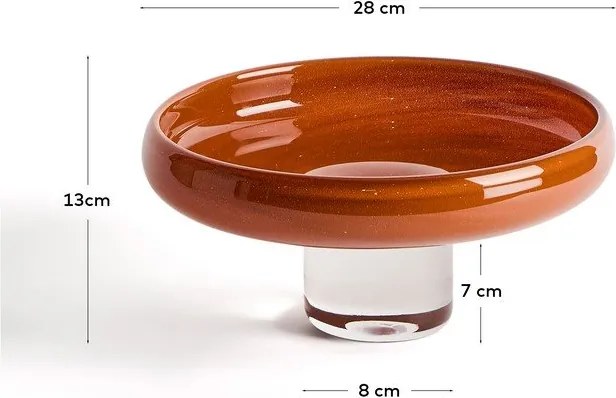 Skleněná dekorativní mísa ø 28 cm Denuo – Kave Home