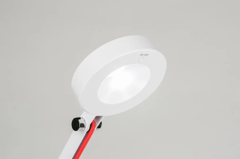 Nástěnné designové LED svítidlo s ramenem Raull White