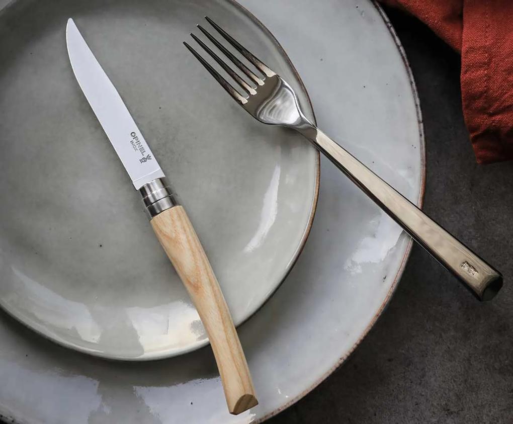 Opinel Table Chic sada steakových nožů, 4 ks, jasanové dřevo, 002482
