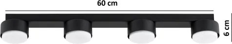 Brilagi - LED Bodové svítidlo MONO 4xGX53/30W/230V černá
