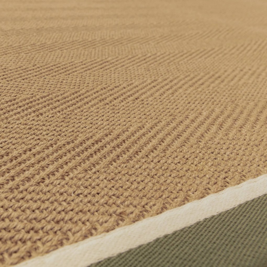 Tribeca Design Kusový koberec Woodkid Herringbone Khaki Rozměry: 68x240 cm