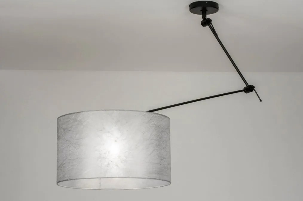 Závěsné designové svítidlo nad stůl Snap Light Silver and Black