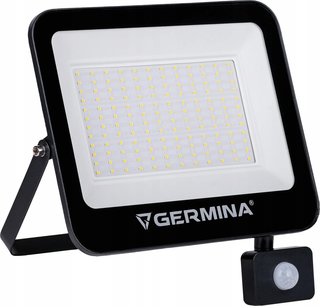 Led zářič s čidlem 100W b.studená 6400K 10000lm IP44 Germina