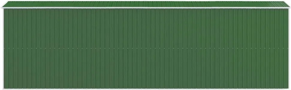 Zahradní kůlna zelená 192 x 689 x 223 cm pozinkovaná ocel 3147433