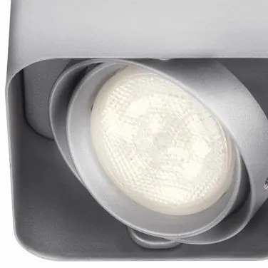 LED Stropní bodové svítidlo Philips Afzelia 53202/48/16 šedé 2700K