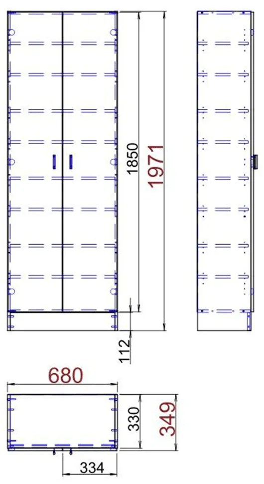 Kondela Botníková skříň, bílá, MARÍNA
