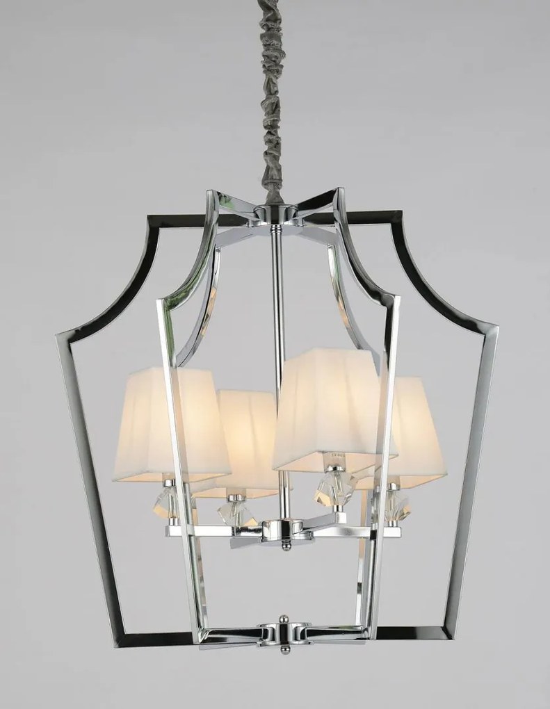 Závěsná lampa Lumina Deco LDP-1249-4-CHR+WT Montero