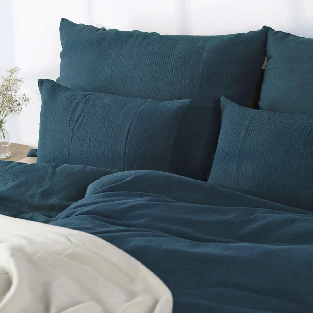 Celoroční mušelínové povlečení Ocean - GOTS Velikost: atypický 240 x 220 + 2 x 70 x 90