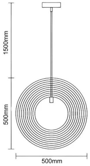 Dřevěný lustr na lanku 1xE27/60W/230V pr. 50 cm masiv/dýha/kaučukovník