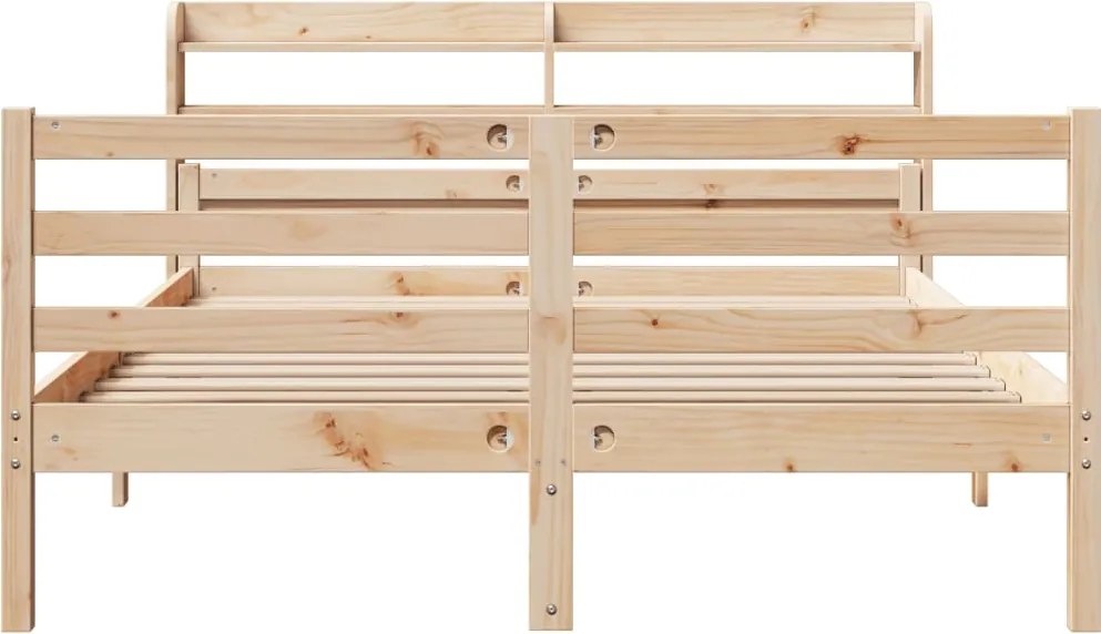 Rám postele s čelem 150 x 200 cm masivní borovice 3306686