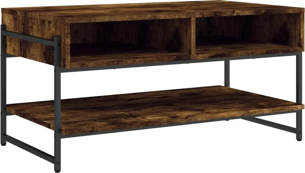 vidaXL Konferenční stolek 90 x 50 x 45 cm kompozitní dřevo [838970] Barva: Černá