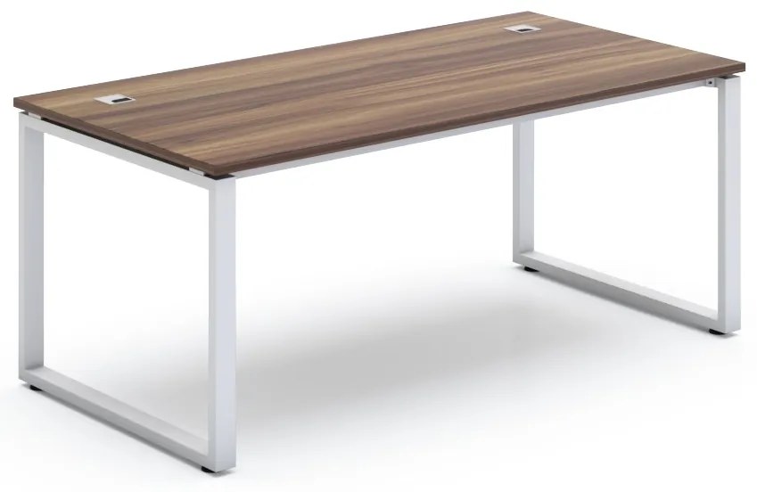 Stůl SimpleOffice 180 x 90 cm, ořech vlašský / bílá