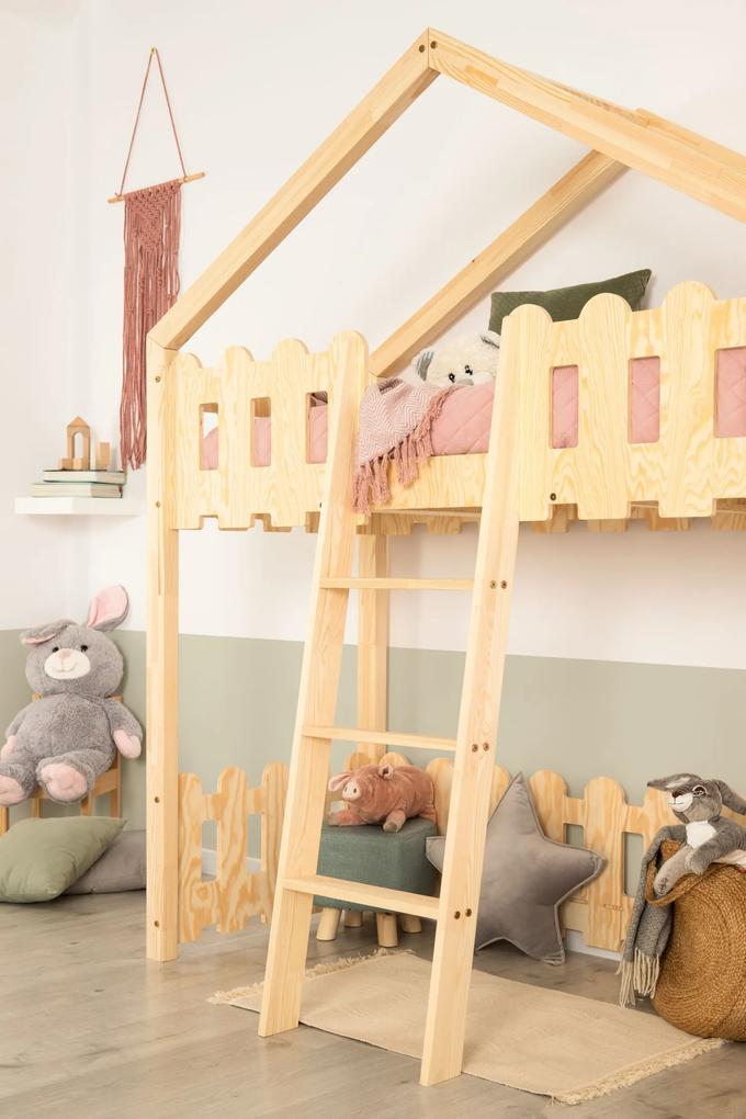 Adeko Vyvýšená dětská postel KAIKO PA Velikost postele: 160x90 cm Barva: dekor přírodní dřevo přírodní