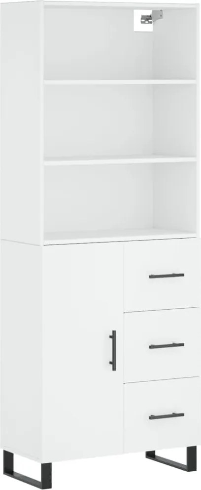 Skříň highboard bílá 69,5 x 34 x 180 cm kompozitní dřevo 3189469