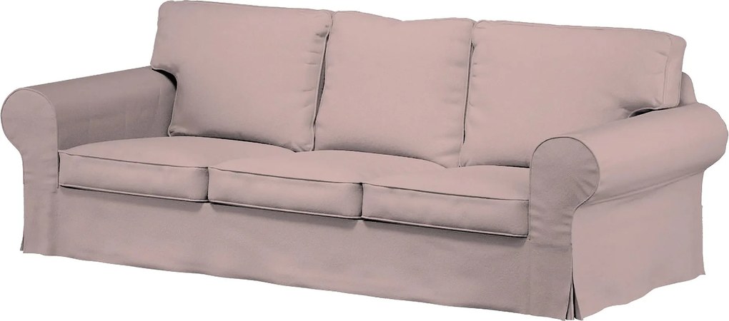 Potah na pohovku IKEA  Ektorp 3-místná, rozkládací STARÝ MODEL PIXBO barva růžová látka pletený vzor