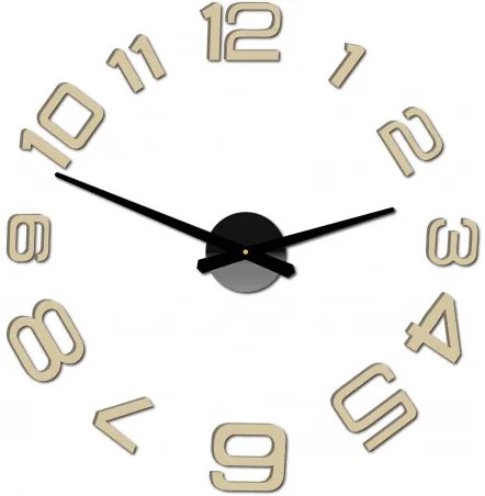 Moderní nalepovací nástěnné hodiny | 3D hodiny 12S053-Wanduhr HEU-