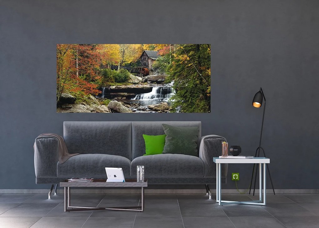 Vliesová fototapeta na zed' Starý Vodní Mlýn | 202 x 90 cm | DFTNH2712