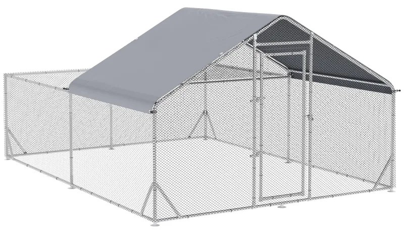 Drátěná klec výběh pro slepice kuřata a jiné hlodavce s výběhem, Barvy a parametry Materiál kov